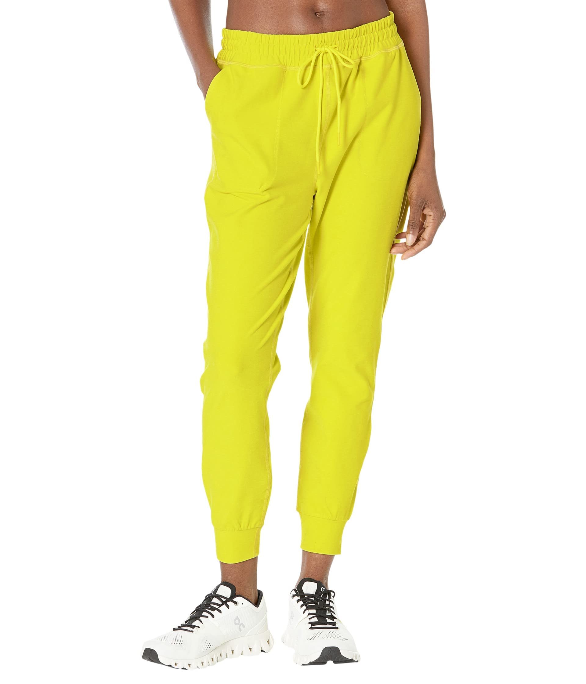 Beyond Yoga Womens Spacedye Commuter Midi Joggers True Chartreuse Heather XS (US Women's 2-4) One Size