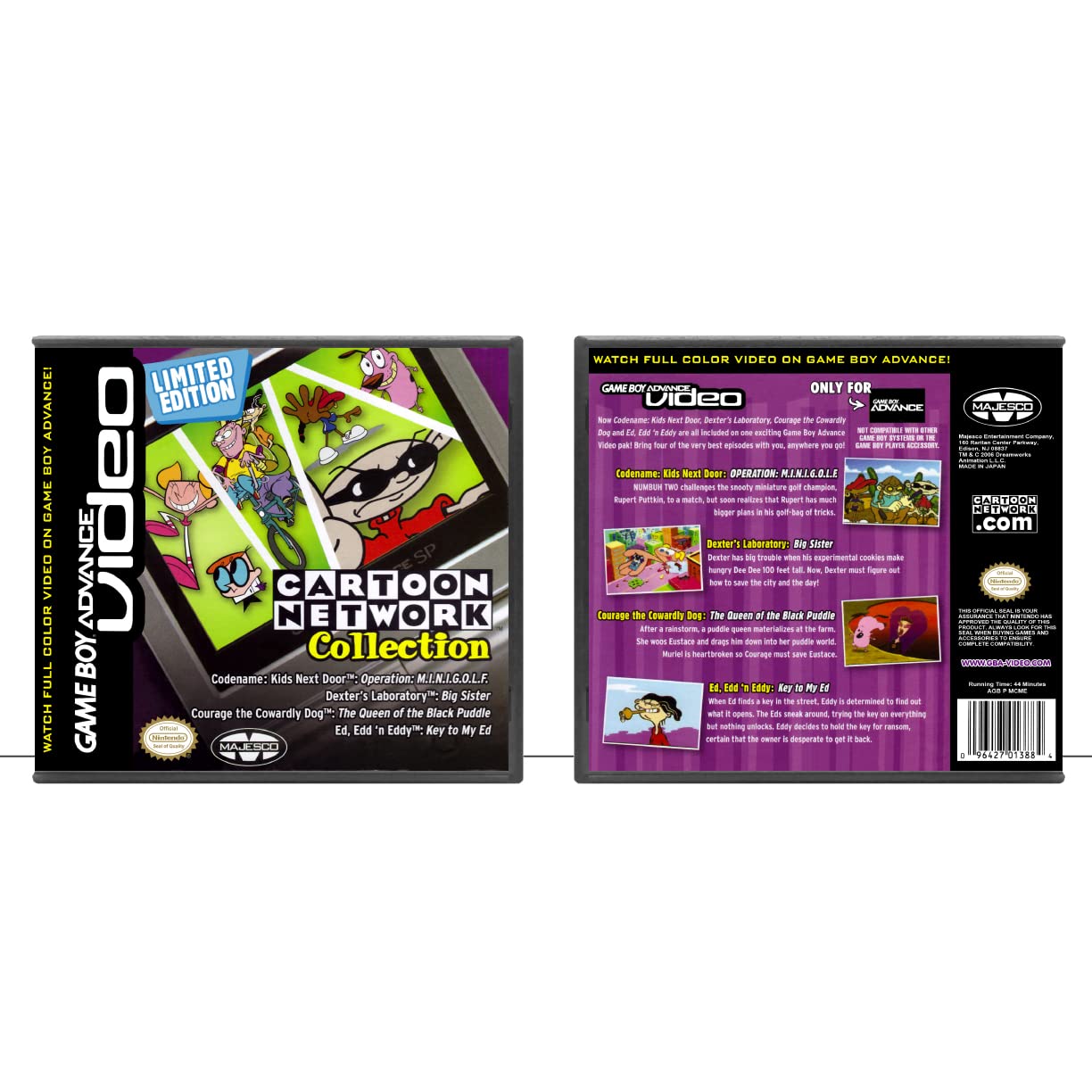 Cartoon Network Collection Limited Edition | (GBAV) Game Boy Advance Video - Game Case Only - No Game