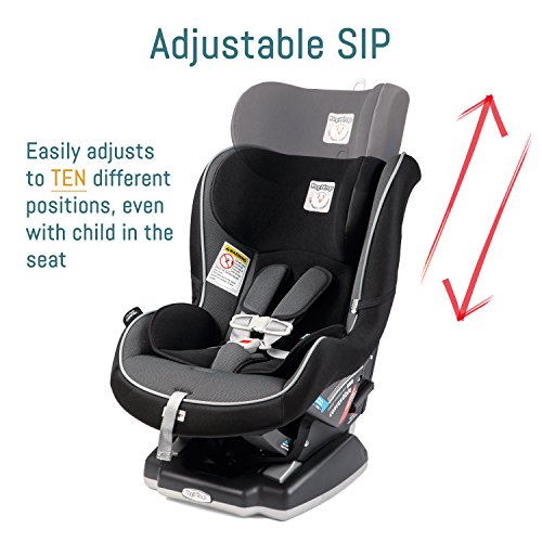 Peg Perego Primo Viaggio Convertible - Reversible Car Seat - Rear Facing for Children 5 to 45 lbs and Forward Facing for Children 22 to 65 lbs - Made in Italy - Licorice (Black)