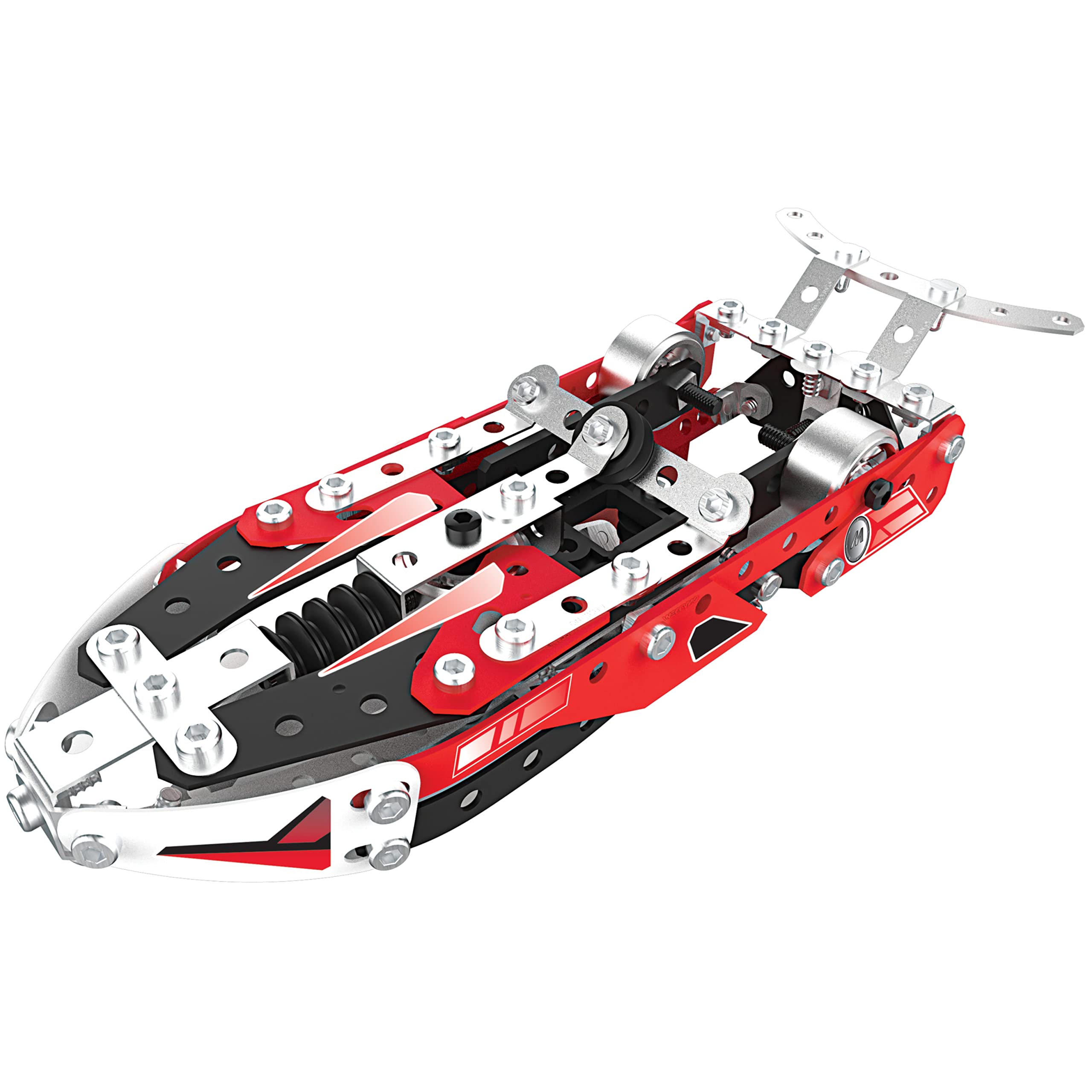 Meccano, 10-in-1 Racing Vehicles STEM Model Building Kit with 225 Parts and Real Tools, Kids Toys for Ages 8 and up