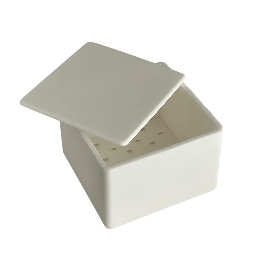 CapaBunga Cheese Vault for Soft Cheese - Reusable Artisan Cheese Storage Container for Fridge - Food Grade Silicone Cheese Container 5x5x3.5” - Easy to Clean Cheese Keeper for Refrigerator – White