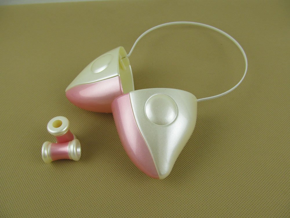 Happylifehere White Pink Hair Band Set Maid Ears Hand Made Anime Cosplay Prop Gift