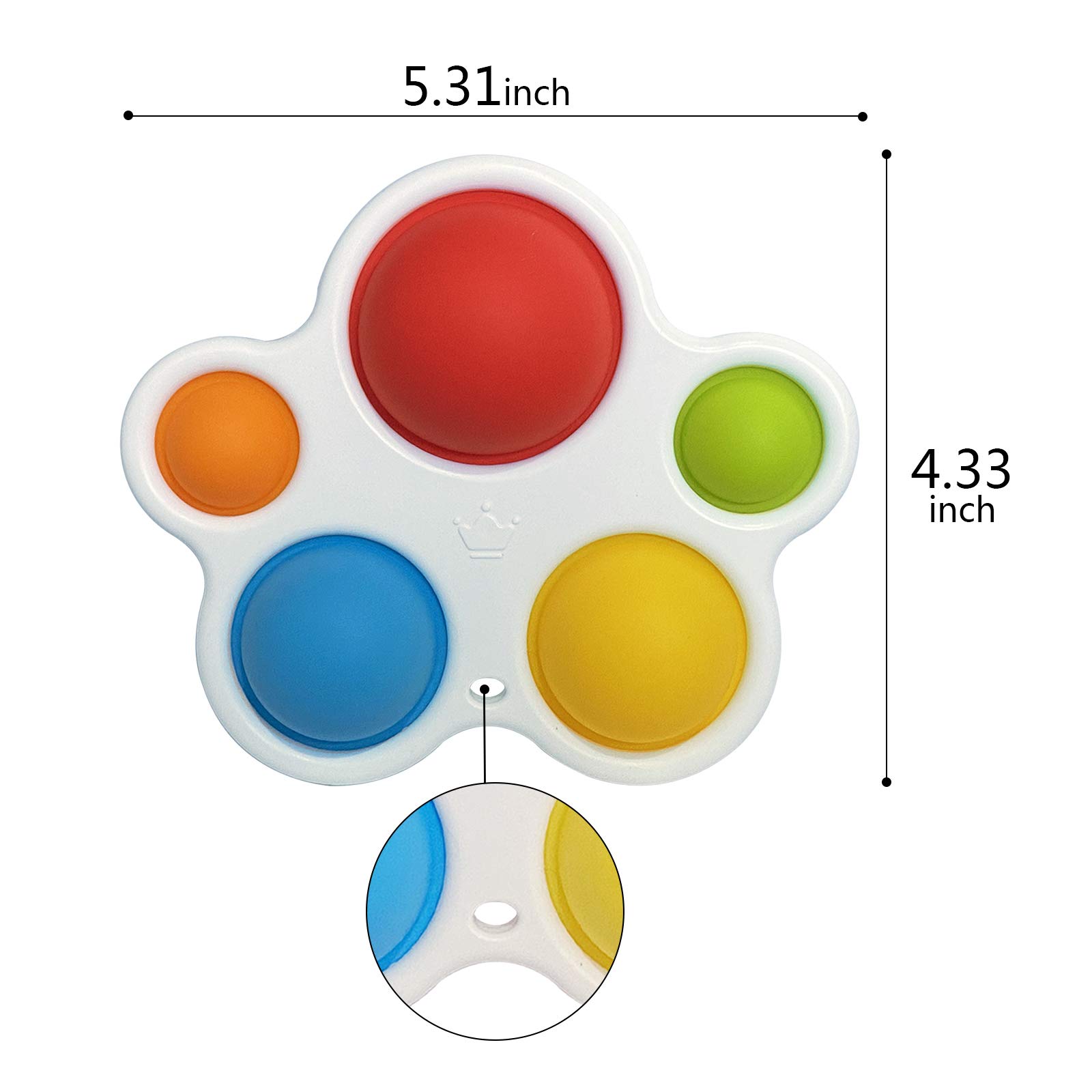Fidget Pops Toy Gifts, Baby Toys Sensory Toy, Montessori Toys, Silicone Flipping Push Bubbles Fidget Pops it Educational Toy