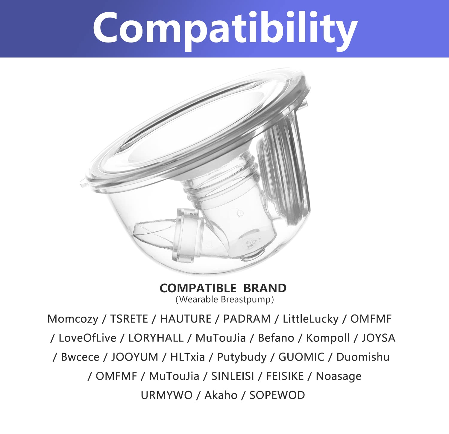 Belmikal Silicone 21mm Flange Compatible with Momcozy/Tsrete/Kmaier Wearable Breast Pump,Shield/21mm Flange Insert Replacement, Use with Wearable S9|S10|S12|S9 Pro|s12 Pro Pump Parts/Accessories