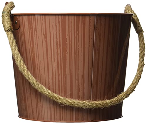 Brown Metal Tiki Ice Bucket - 10" - Perfect for Luau & Hawaiian-Themed Parties (1 Pc.)