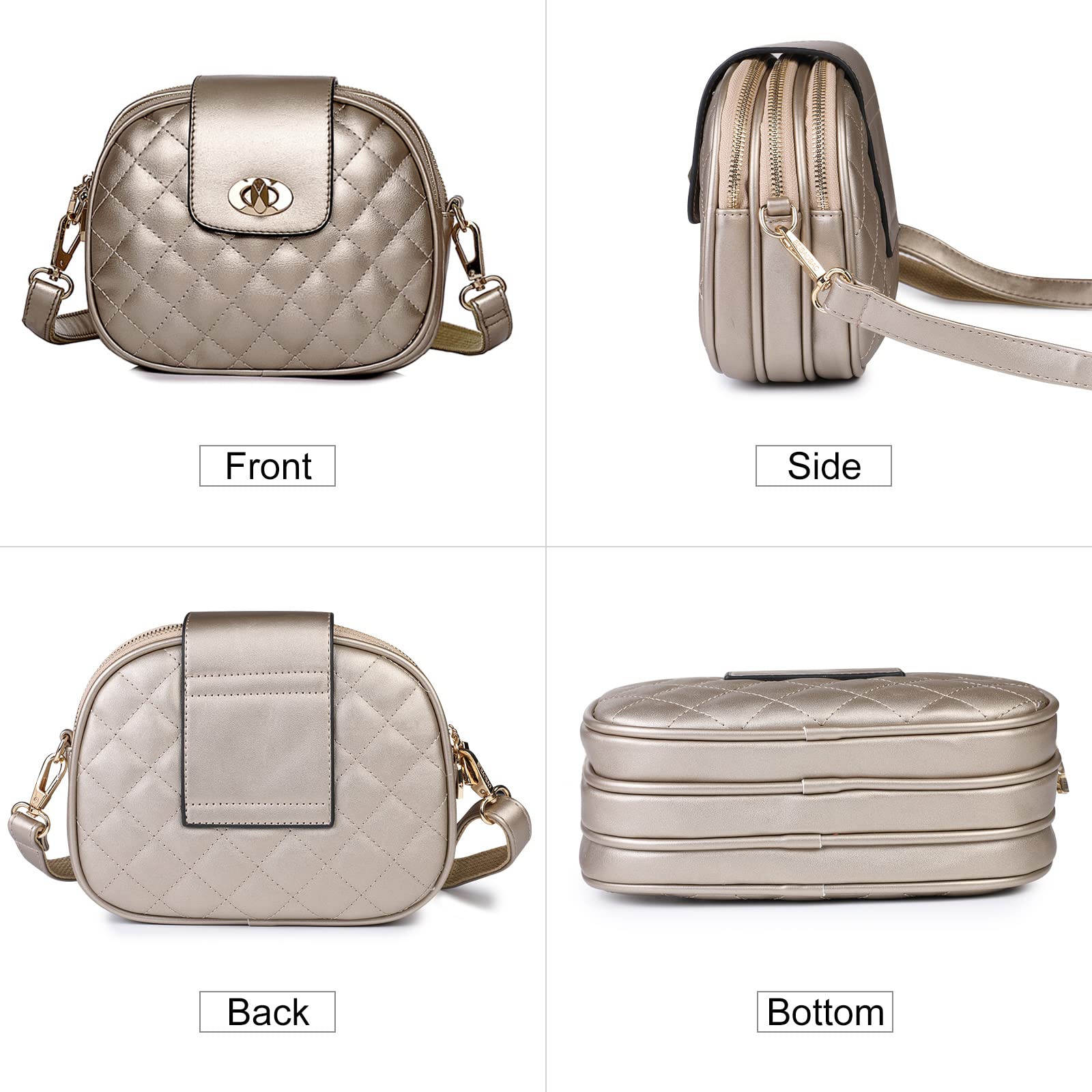Tom Clovers Crossbody Bags for Women Shoulder Handbag Purse Trendy Design Cell Phone Wallet Bag