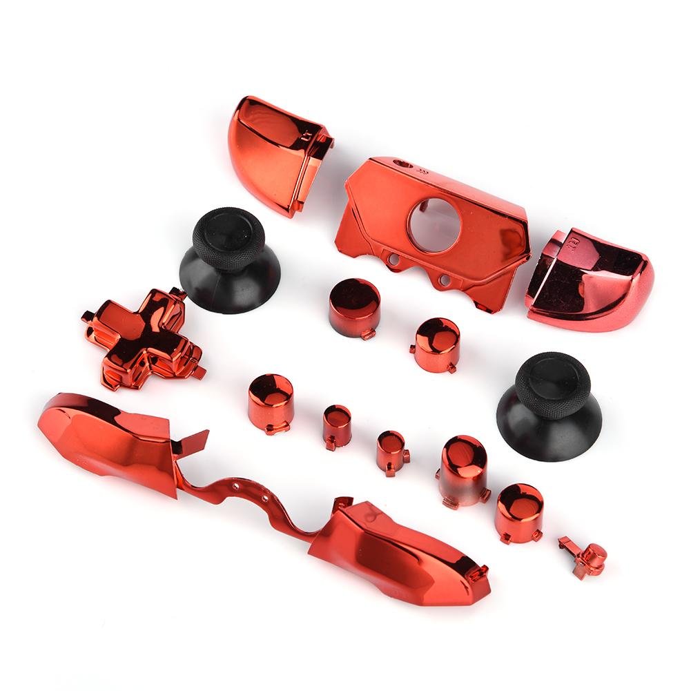 Full Sets for Box One, Mod Replace Part Accessory for Microsoft One Controller 3.5mm Jack (red)