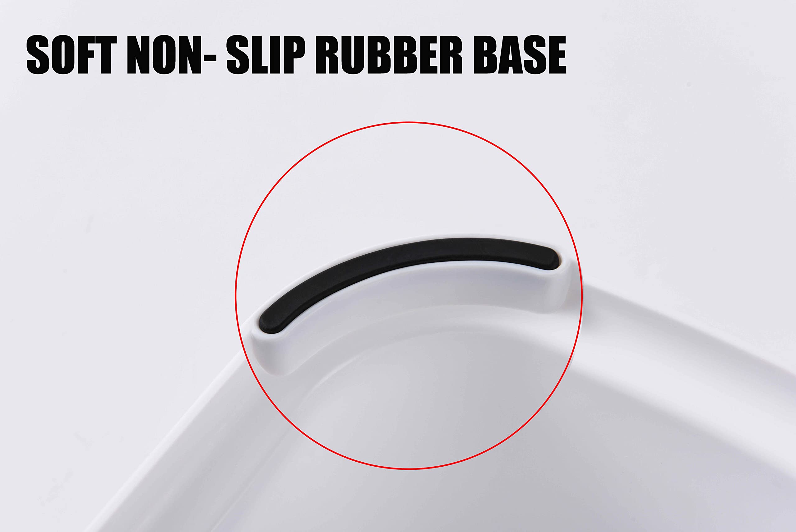 UNCLE WU Step Stool for Kids - Bathroom Safety Bottom as Potty Training Stool -Slip Resistant Surface 1 Step Stool for Toddler/Adult
