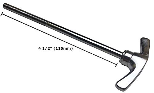 Bass Drum Tension Rods T-Rod Drum Key Style - ROSS Percussion (8 Pack) 4 1/2"