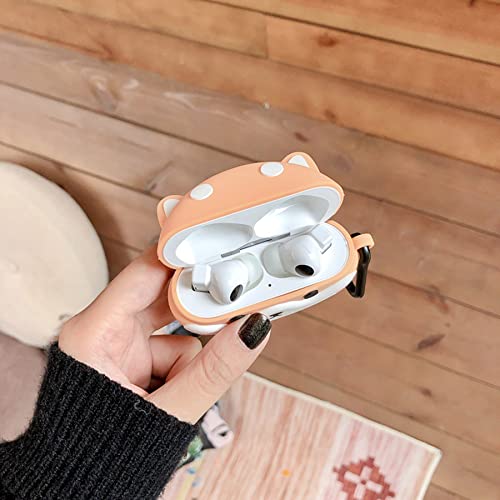 Compatible with for New 2022 Huawei Freebuds pro 2,Cute Cartoon Silicone Earphone Case with Keychain,Headphone Protective Case for Huawei Freebuds pro2 (Corgi)