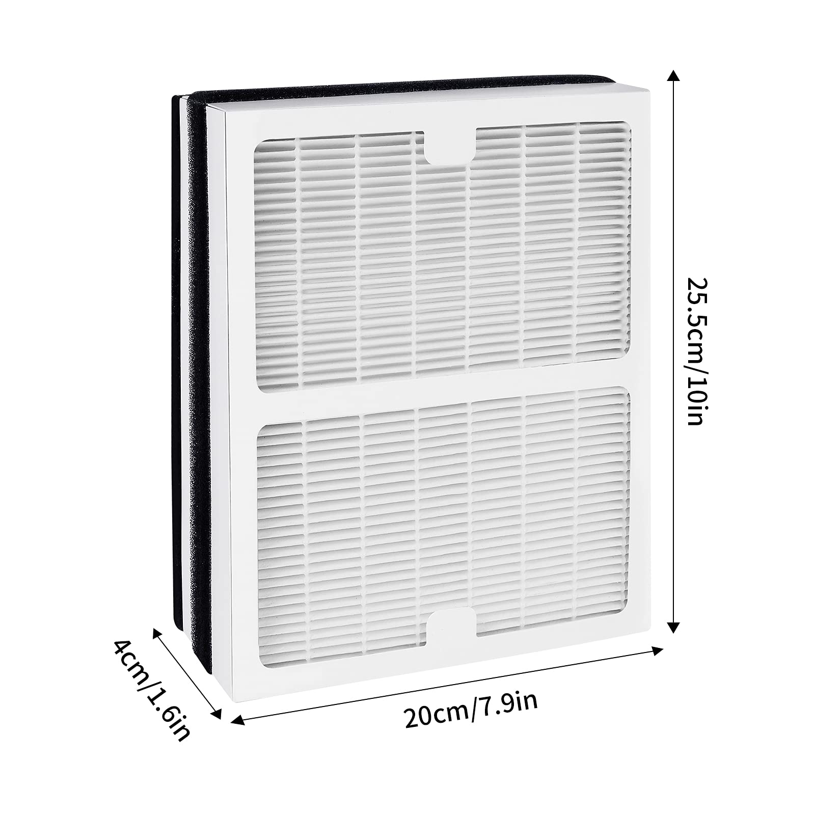 KEEPOW IAF-H-100A Replacement Filter Compatible with Idylis IAP-10-100, IAP-10-150, IAPC-40-140, AC-2119, IAF-H-100A, 0302648, 412564, 0412564 (2 HEPA Filter + 2 Carbon Filters)