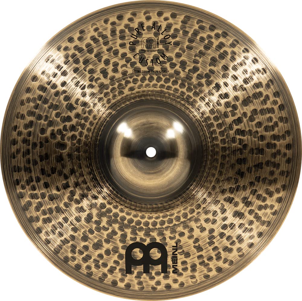 Meinl Cymbals 16" Medium Thin Crash-Pure Alloy Custom-Made in Germany, 2-Year Warranty (PAC16MTC)