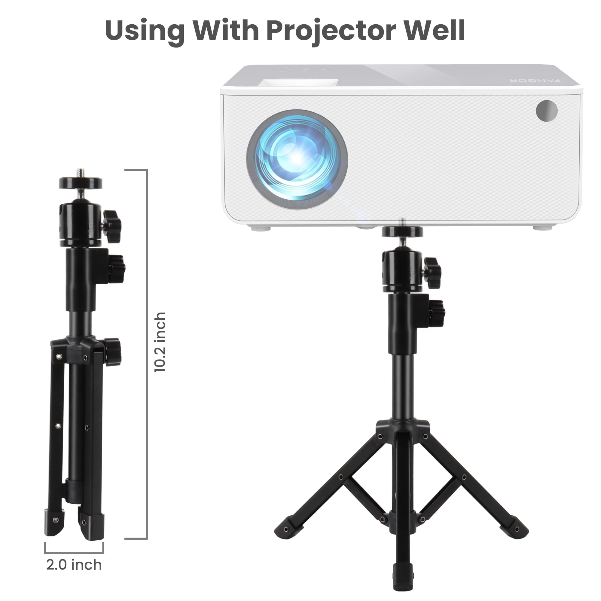BIGASUO Stable Projector Tripod for Bigasuo Home Theater Outdoor Movie Projectors