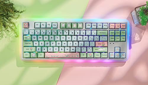 EPOMAKER Alice’s Adventure 156 Keys Cherry Profile PBT Dye Sublimation Keycaps Set for Mechanical Gaming Keyboard, Compatible with Cherry Gateron Kailh Otemu MX Structure