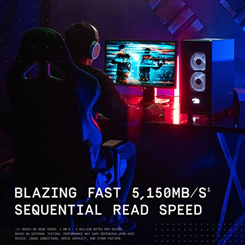 WD_BLACK 1TB SN770 NVMe Internal Gaming SSD Solid State Drive - Gen4 PCIe, M.2 2280, Up to 5,150 MB/s - WDS100T3X0E