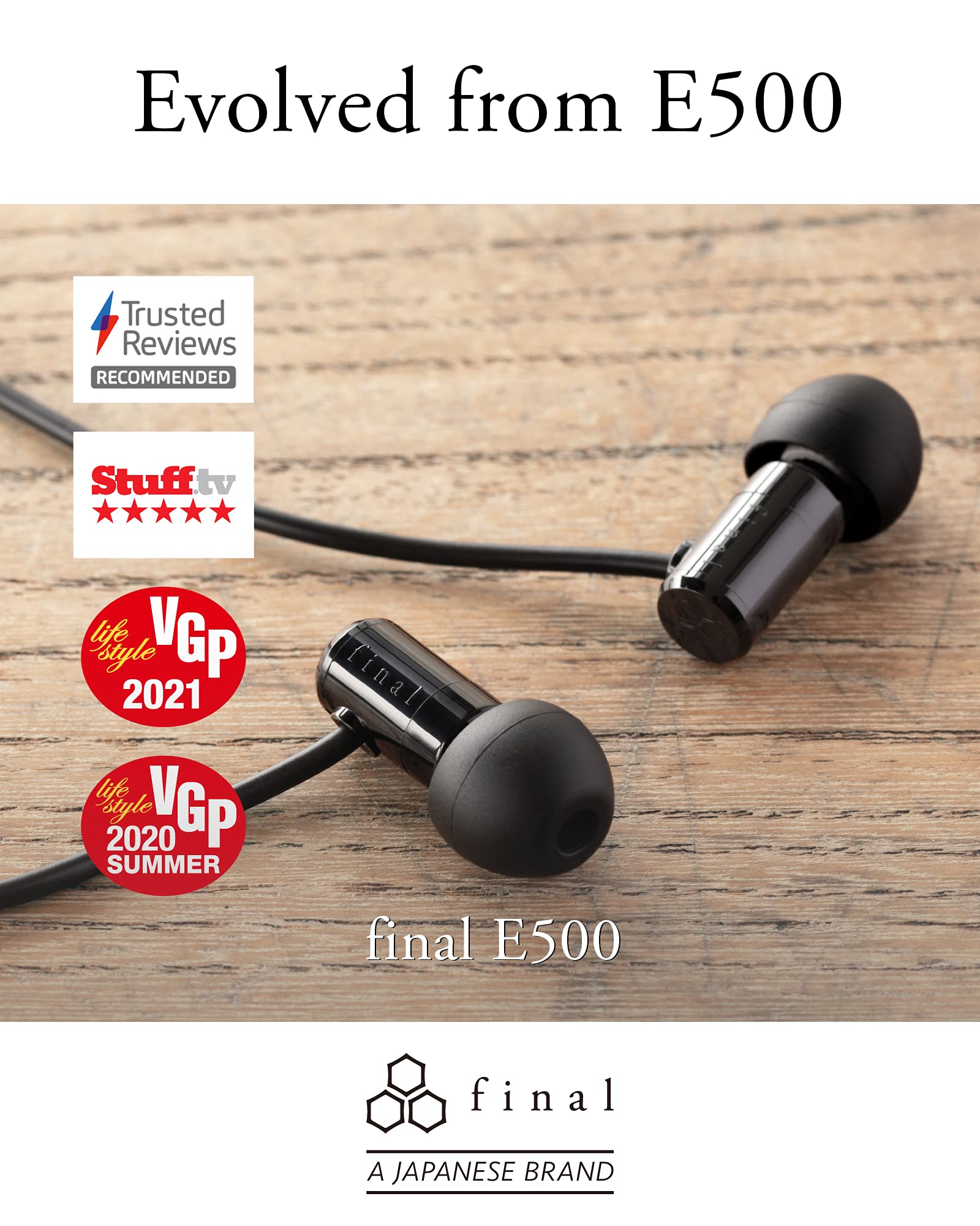 final VR1000 – Immersive 3D Live Sound Earphones for Oculus Quest with L/R Separated 3.5mm Gold-Plated Plug