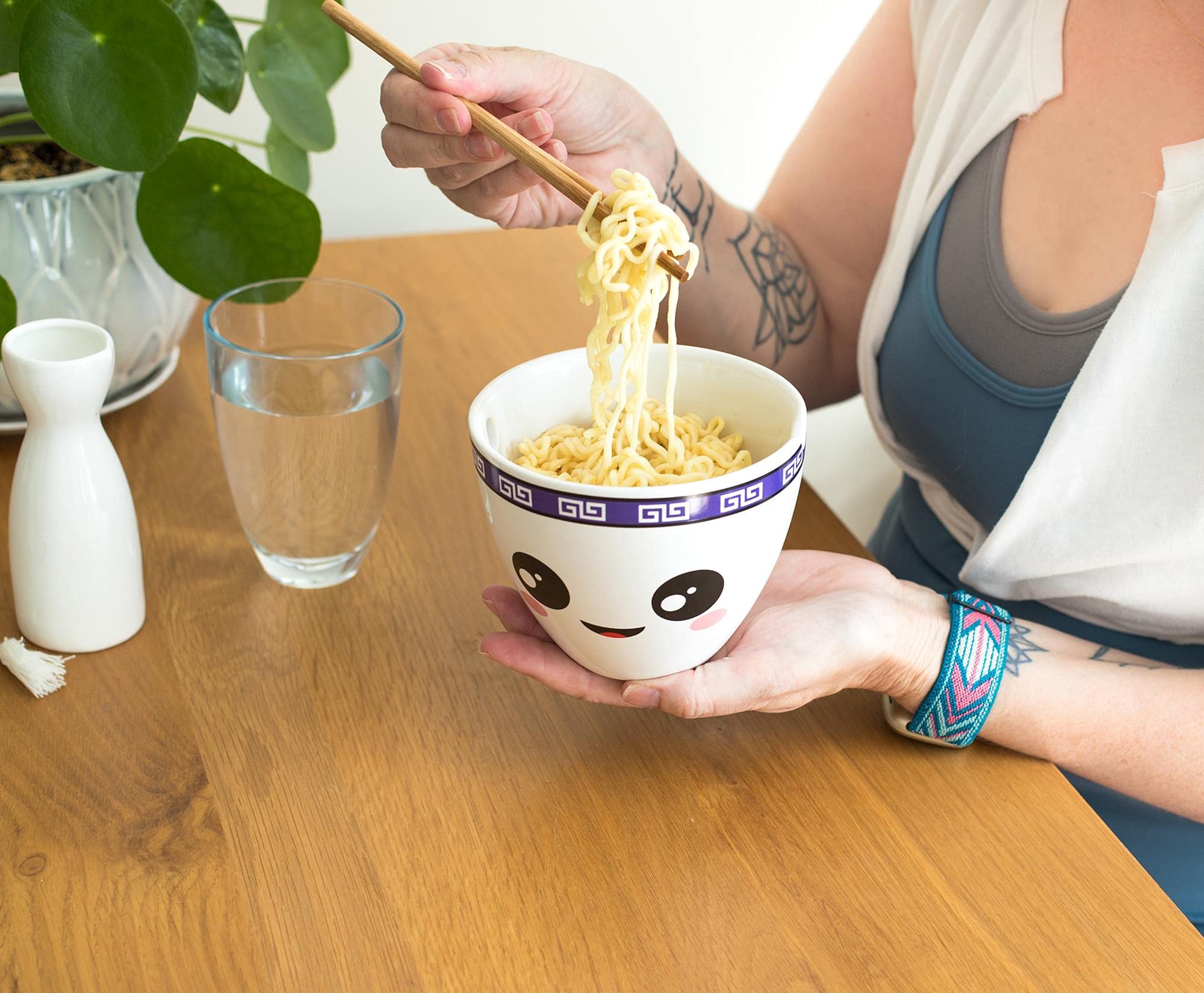 Boom Trendz Ramen Bowl Set of 5 | Ramentic | LoMein | PhoSho | Soba | TsoHungry, Multicolor