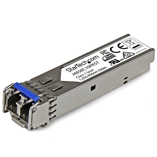 StarTech.com 10 pack HPE J4859C Compatible SFP Module1000BASE-LX GbE Single Mode (SMF)/Multi Mode (MMF) Fiber Optic Transceiver 1GE Gigabit Ethernet SFP-LC 10km-1310nm DDM HPE 1400 1700(J4859C10PKST)