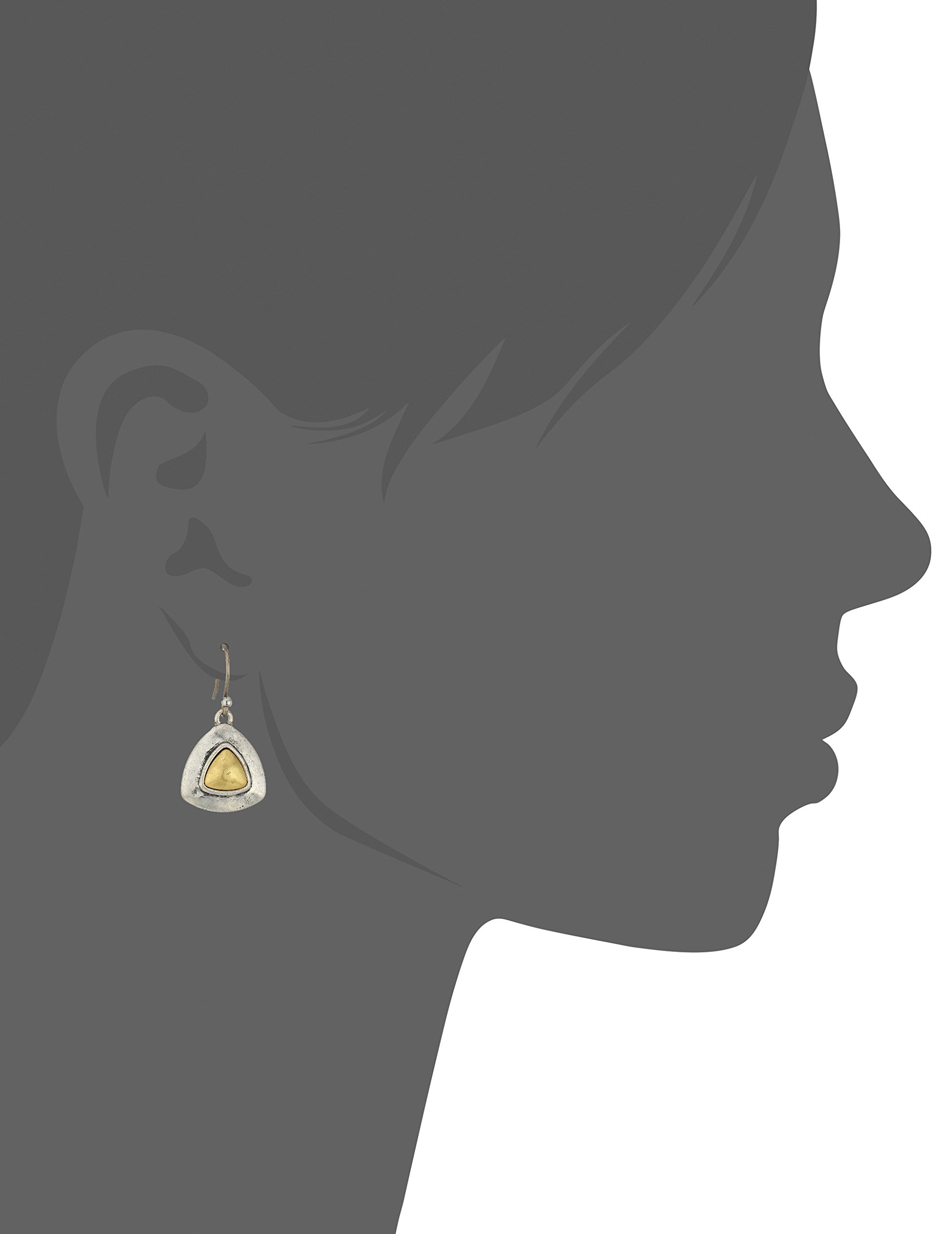 Lucky Brand Two Tone Drop Earrings