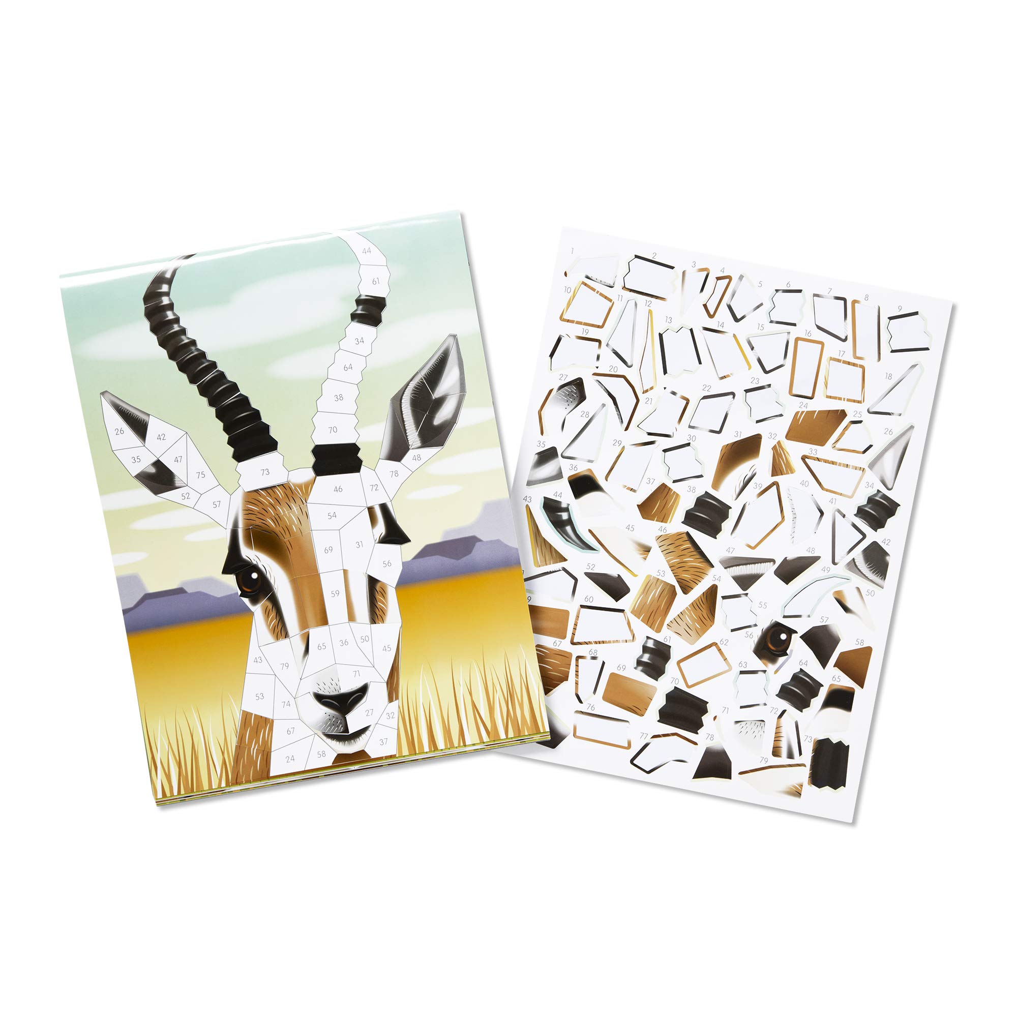 Melissa & Doug Mosaic Sticker Pad Bundle Play Set 3-Pack: Safari, Ocean and Nature - 12 Scenes Each