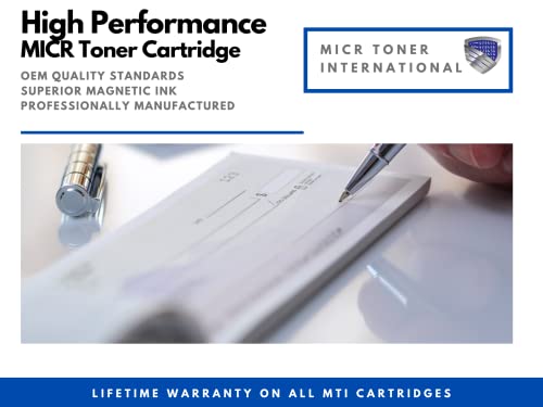 MTI 410A MICR Compatible Magnetic Ink Replacement for HP CF410A | HP Color Pro MFP M477FNW M477FDN M477FDW M452DN M452DW M452NW Laser Printer | Check Printing Cartridge