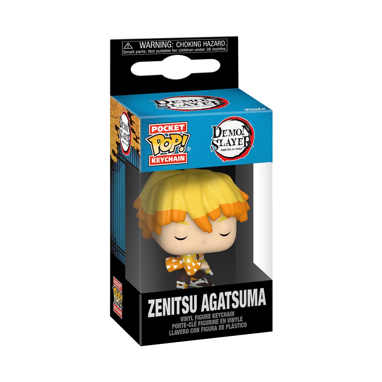 Funko POP! Keychain: Demon Slayer - Zenitsu Novelty Keyring - Collectable Mini Figure - Stocking Filler - Gift Idea - Official Merchandise - Anime Fans - Backpack Decor