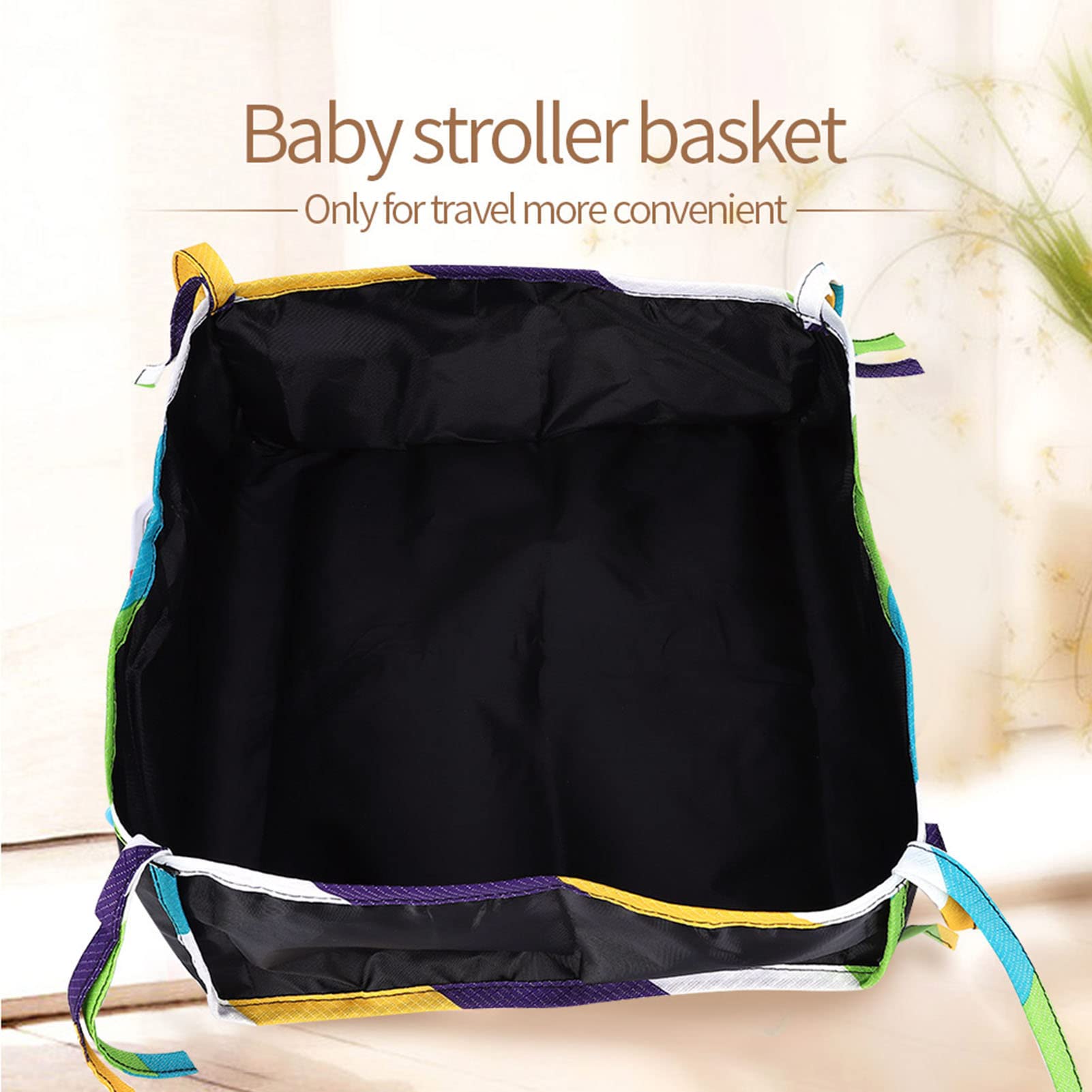 Biitfuu 1Pc Baby Stroller Basket Baby Pushchair Pram Bottom Basket Shopping Storage Case Organizer Bag