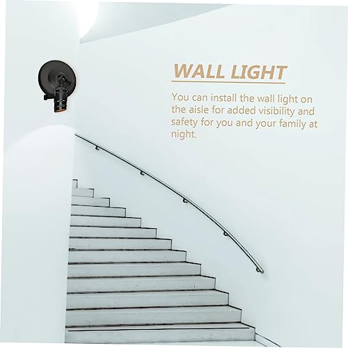 Uonlytech 1pc Wall Lamp Outdoor Solar Lights Decorative Rustic Wall Sconces Outdoor Bulbs Wall Lamp Decor LED Wall Lights Industrial Farmhouse Wall Lamp Home Wall Light Mini Wall Light Lawn