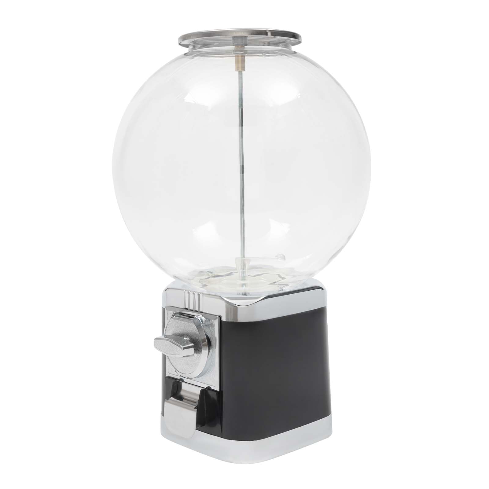 BANLICALI Vending Machine, Modern Freestanding Mini Candy Vending Machine with Keys, Big Bubble Gumball Bank for 1.26" Ball, Gumball Dispenser Machine for Business Black Coin Capacity 800-1000