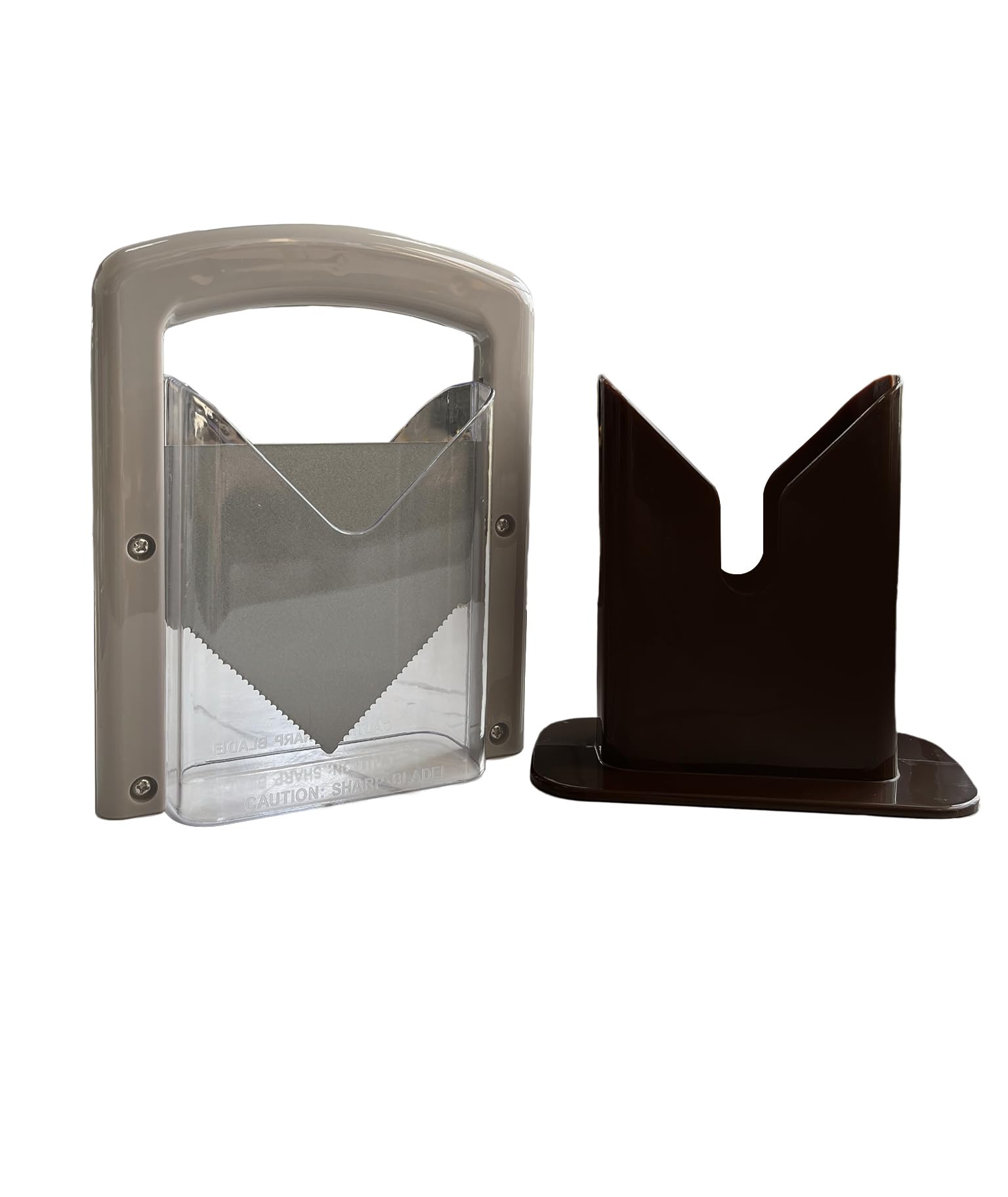Bagel Slicer, Safety Handle, Bagel Cutter Stainless Steel (Silver)