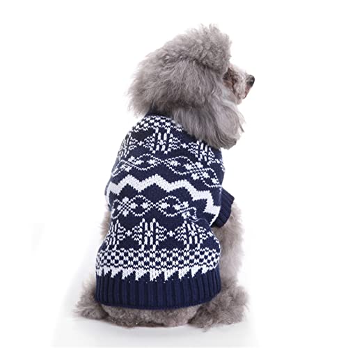 Cute Puppy Outfits for Girls Pet Sweater Christmas Feet Dog Two Pattern Snowflake Pet Clothes Small Boy Dog Clothes
