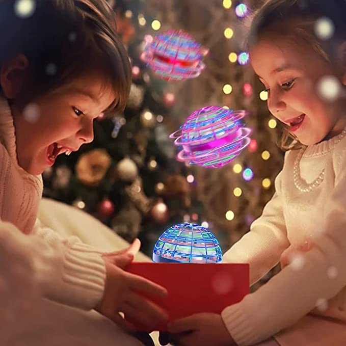 CASEIER Flying Orb Ball Toys - 2023 Upgraded Hover Ball orb with boomerange Effect, Floating Ball for Kids and Adults - Red