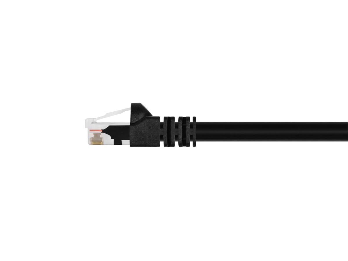 Monoprice 0.5FT 24AWG Cat6 550MHz UTP Ethernet Bare Copper Network Cable - Black