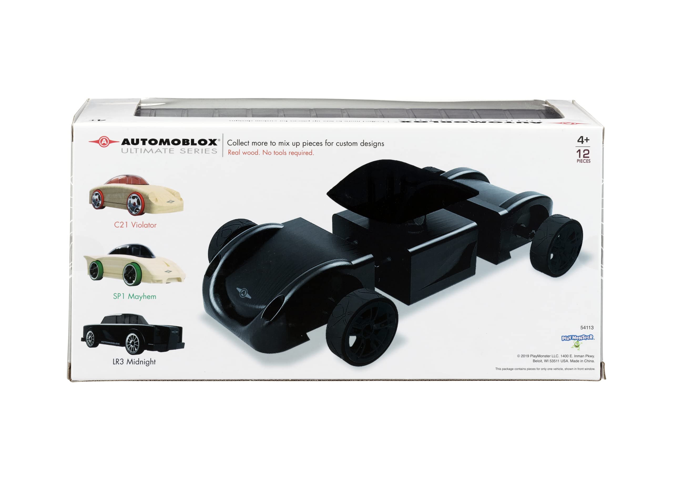 Automoblox Ultimate SC-5 Mamba — Wooden Mix-and-Match Car— Build and Rebuild — Ages 4+
