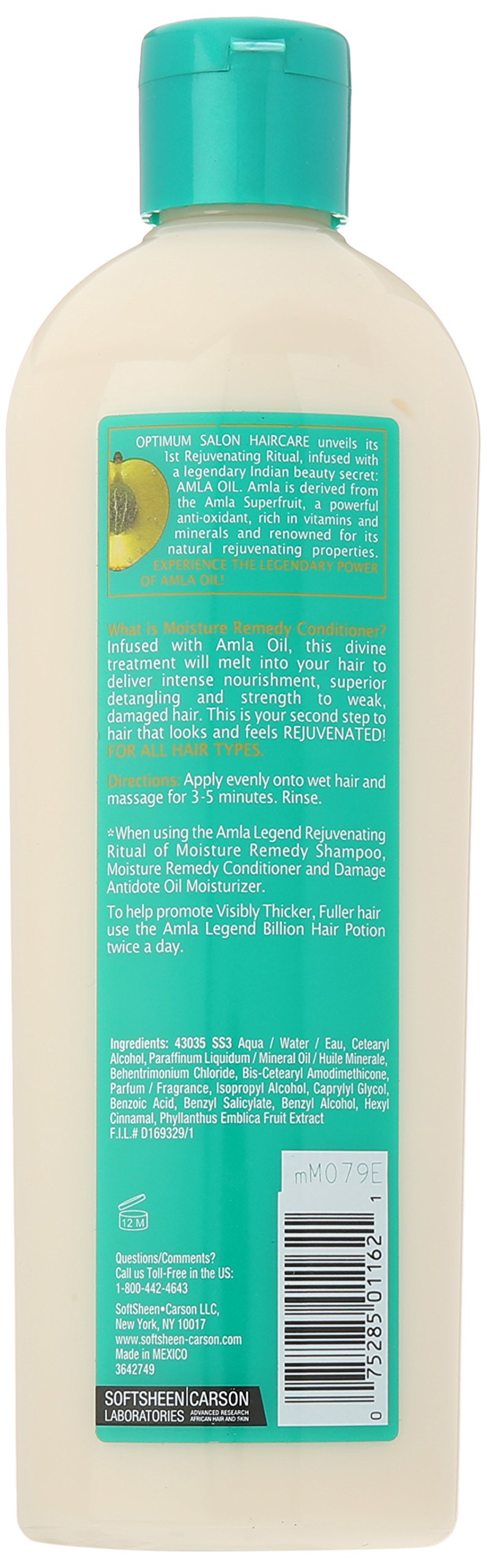 SoftSheen-Carson Optimum Salon Haircare Amla Legend Moisture Remedy Conditioner, 13.5 oz