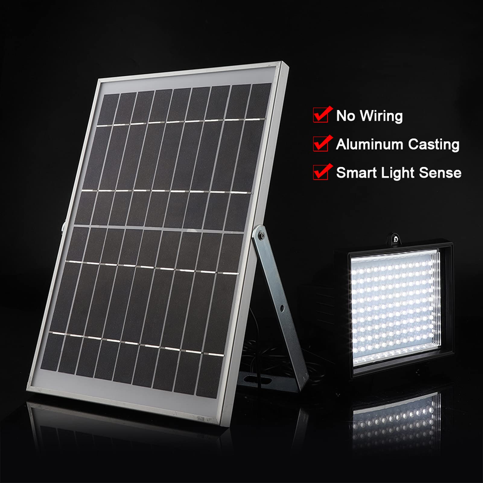 Solar Lamp Wall Light 108 LED Solar Light for Home Garden Yard Business Sign Parking Lot