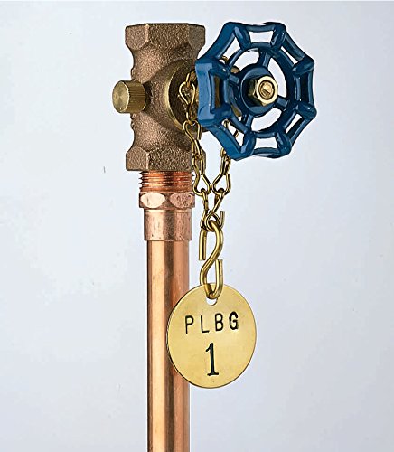 Brady Blank Valve Tags - Round Brass Tags, 1-1/2" Diameter, B-907 (Pack Of 25) - 23210