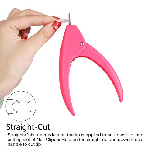 Dr.nail Acrylic Nail Clippers,Nail Clippers for Acrylic Nails,Adjustable Fake Nail Cutter Nail Tip Trimmer for Artificial Nail Art Manicure Tools Clip Tool