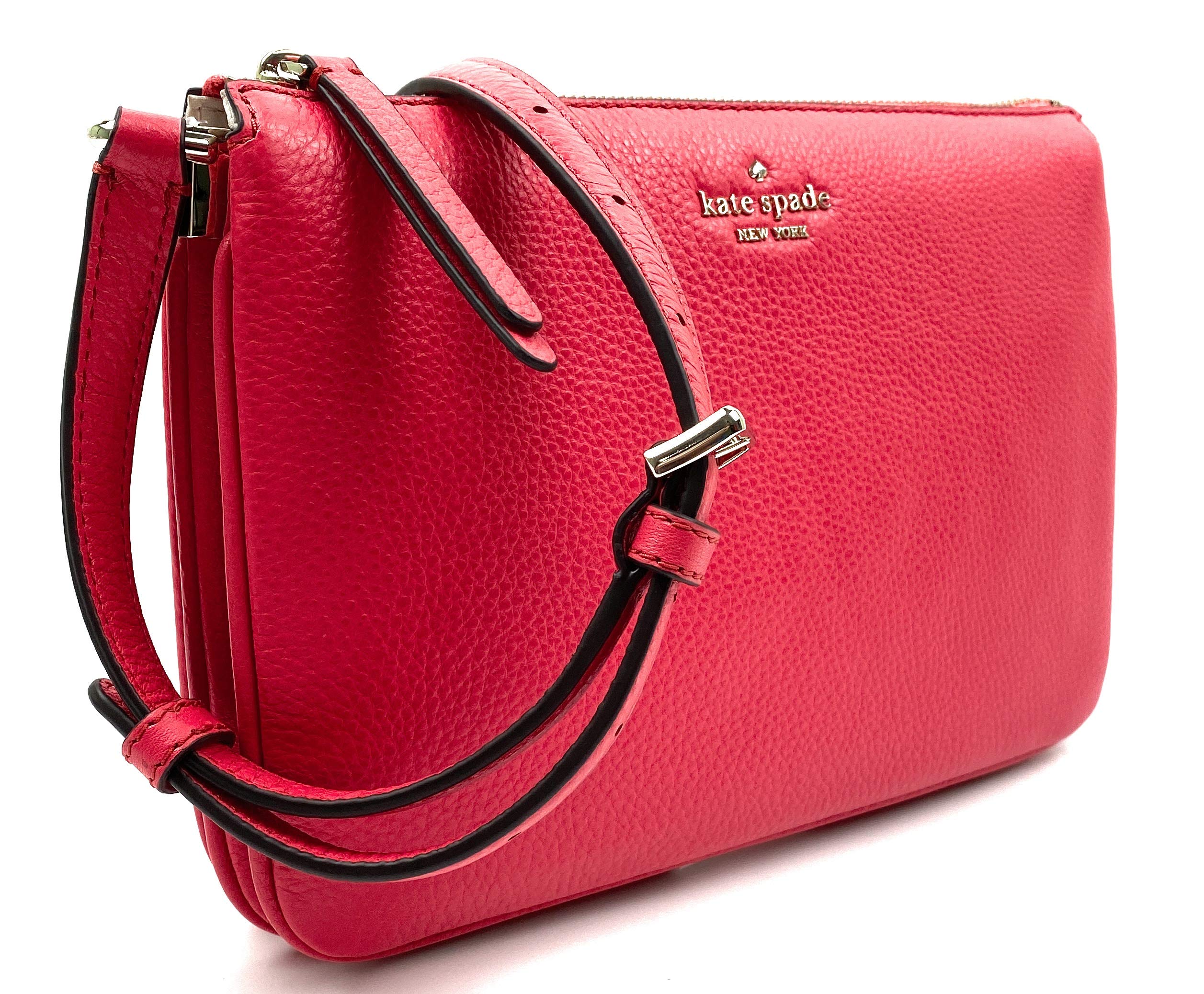 Kate Spade New York Triple Gusset Crossbody (Stop light)