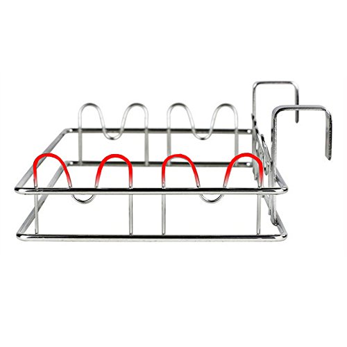 Mural Art Stainless Steel Trash Rack Garbage Bag Holder Door Back Type Multi-functional Kitchen Hook Hang Dishcloth After the Cabinet Door Frame