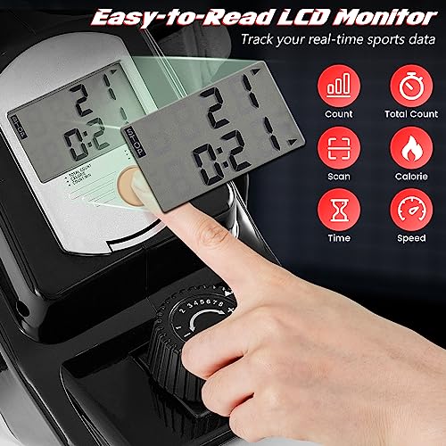 Goplus Folding Rowing Machine,Magnetic Rower with Adjustable Resistance and LCD Display, Exercise Cardio Fitness Equipment for Home Use