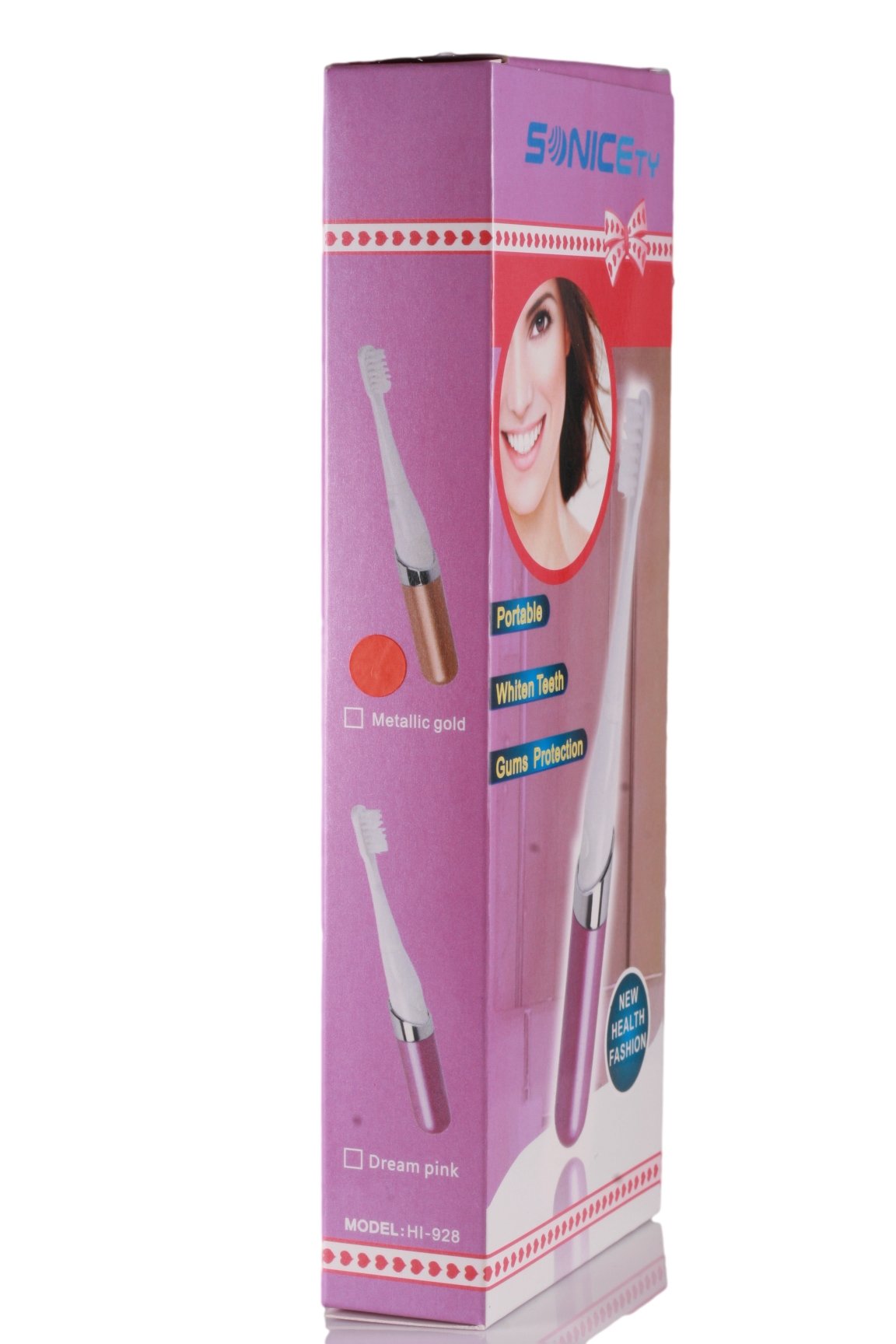 Sonicety Electric Toothbrush HI-928 Metallic Gold (Portable/Travel Size)