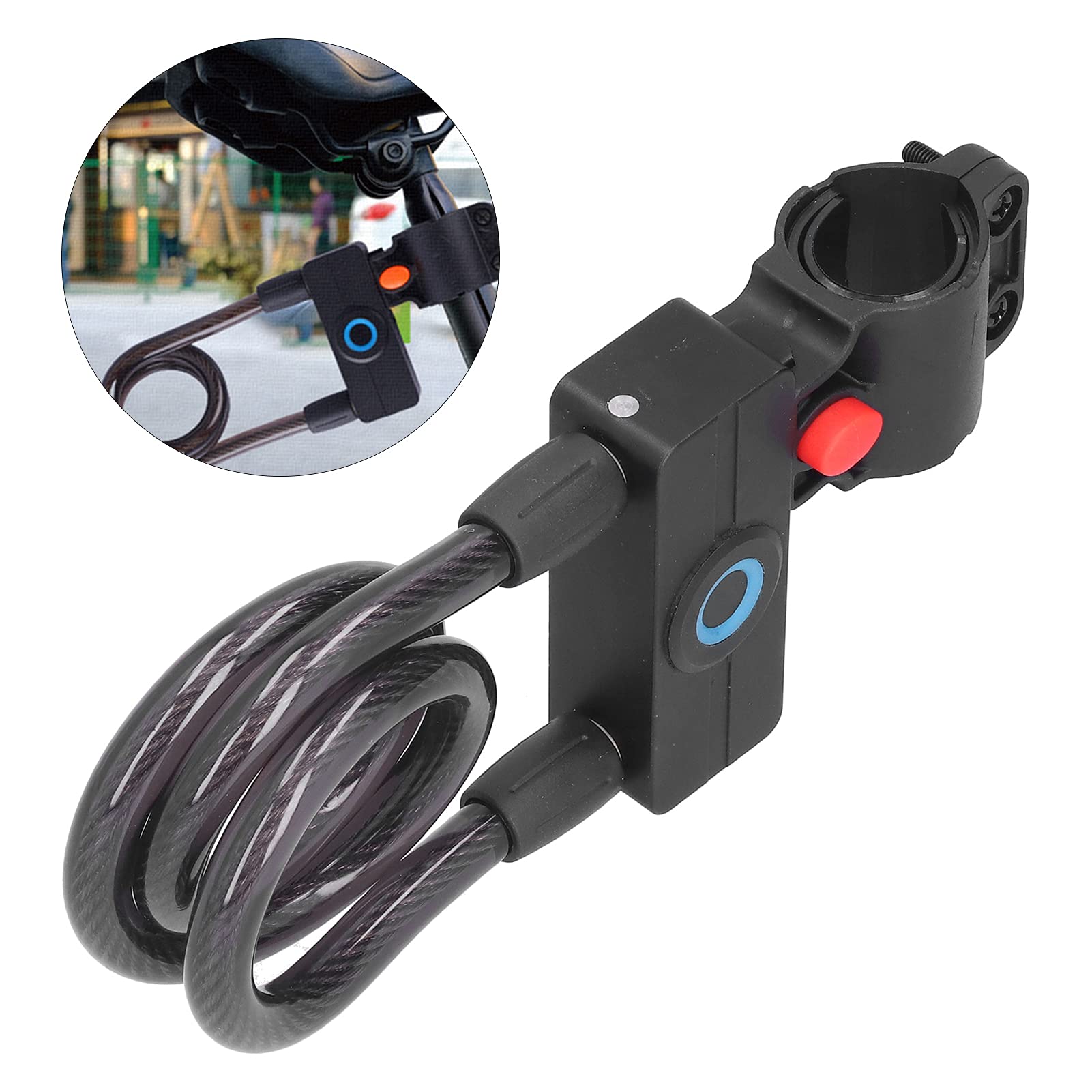 Bicycle Lock, Bike Chain Lock Anti Theft USB Charging 3.7V Lithium Battery for Gymnasiums Gates for Suitcase for House Doors