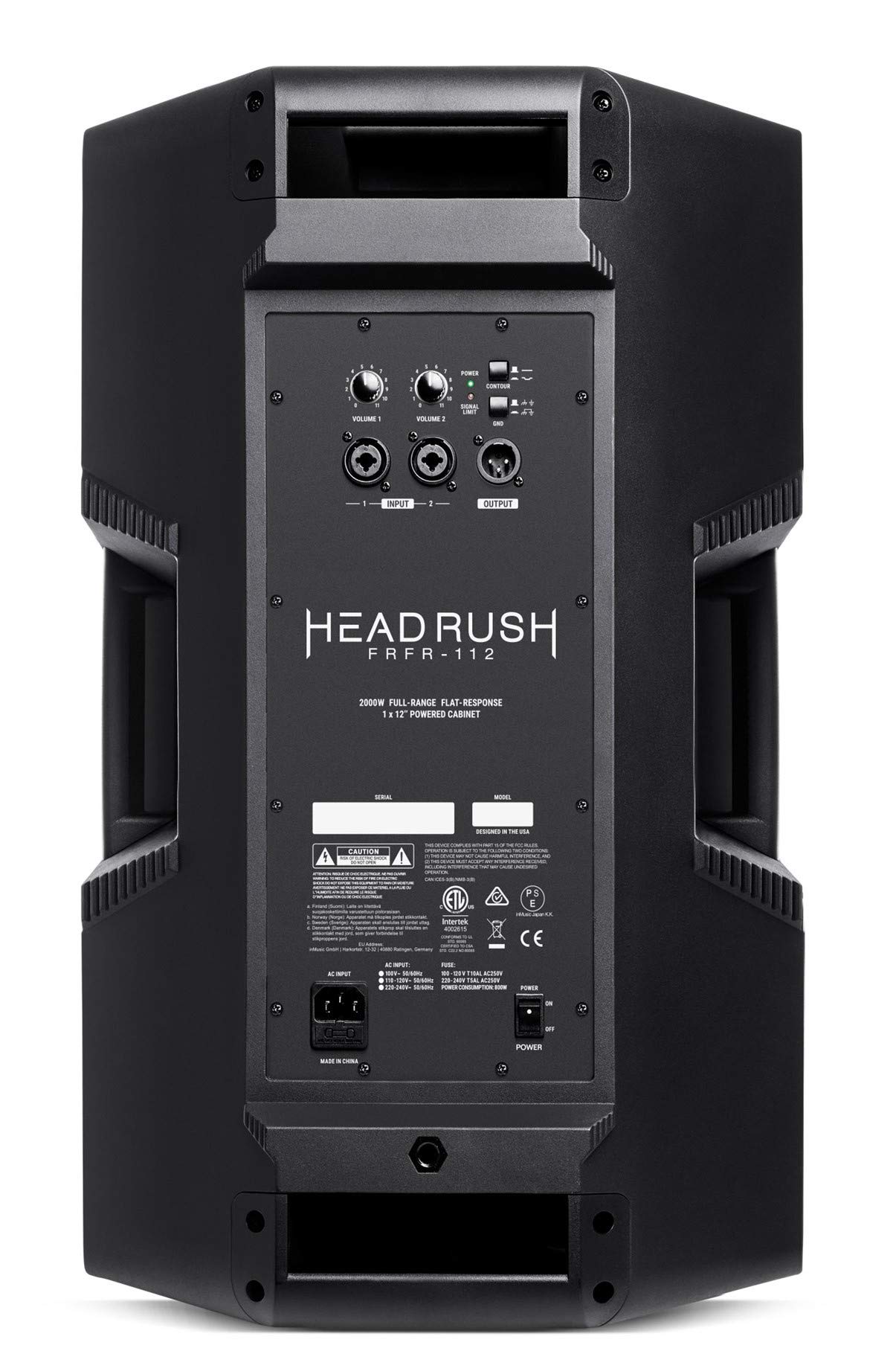 HeadRush FRFR-112 | Active 2000-Watt Full-Range, Flat-Response 12-in/2-Way Cabinet for Guitar Multi FX and Amp Modelling Processors