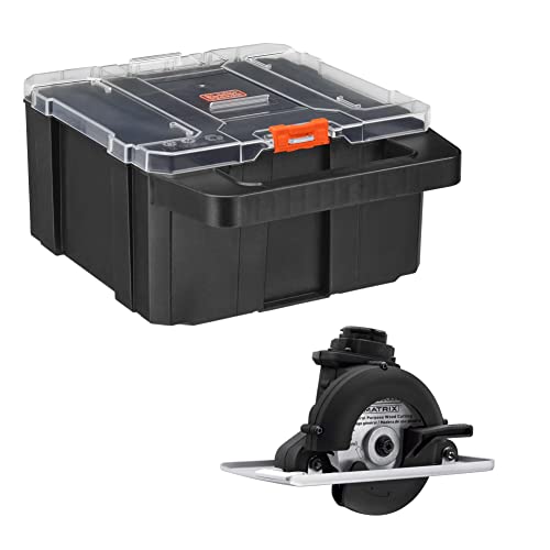 BLACK+DECKER MATRIX Circular Saw Attachment, 3-3/38 Inch, For Clean Cuts, Includes Storage Case (BDCMTTSSTFF)