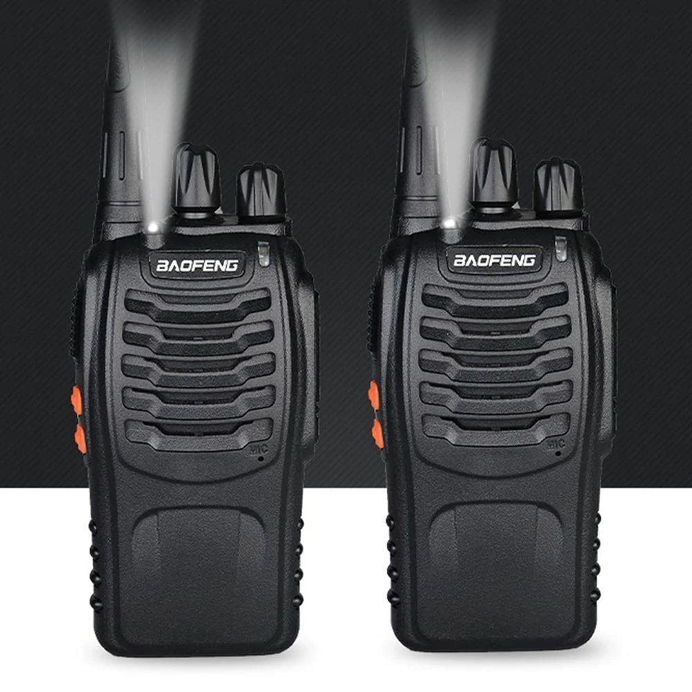 BAOFENG BF-888S Radio Handheld Two Way Radio UHF Portable Walkie Talkies for Adults, Hiking Biking Camping (2 Pack)