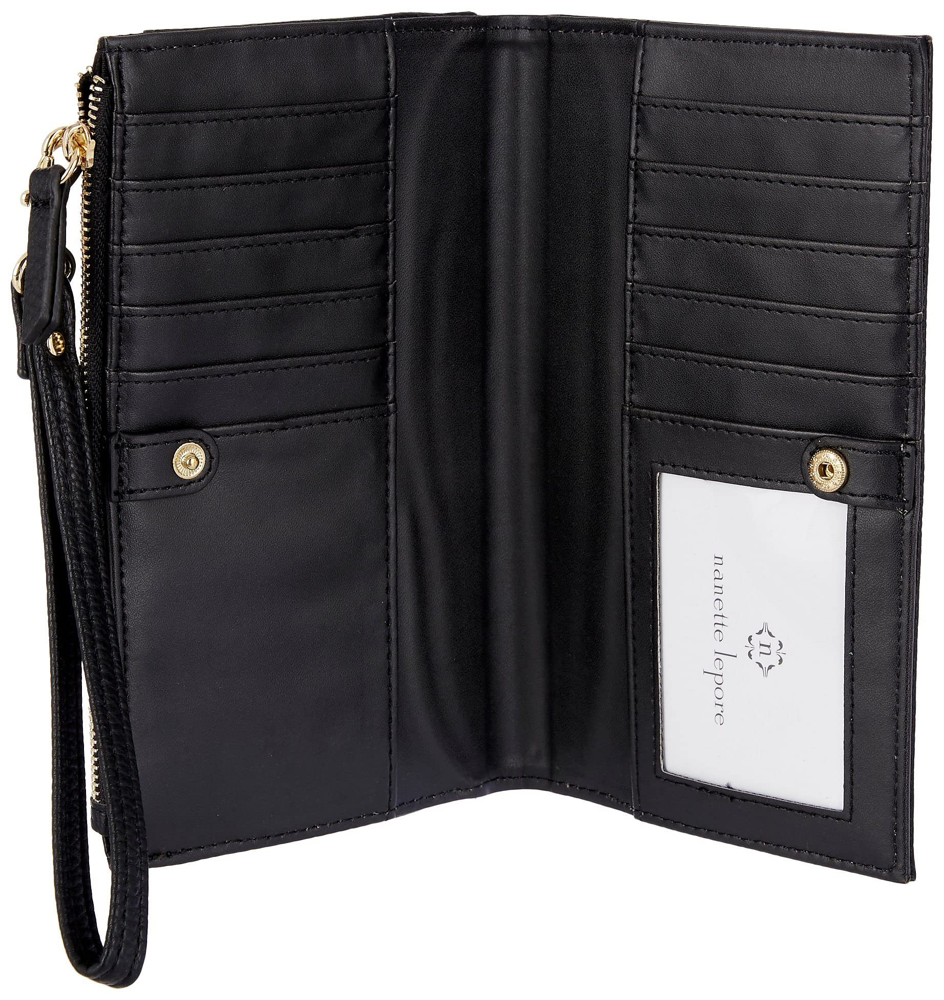 Nanette Lepore Ryae Slim Wallet Black One Size