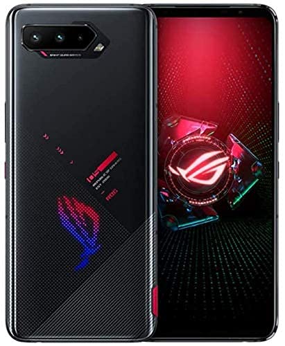 Asus ROG Phone 5 SD888 5G 256GB 12GB RAM Factory Unlocked (GSM Only | No CDMA - not Compatible with Verizon/Sprint) International Version - Phantom Black