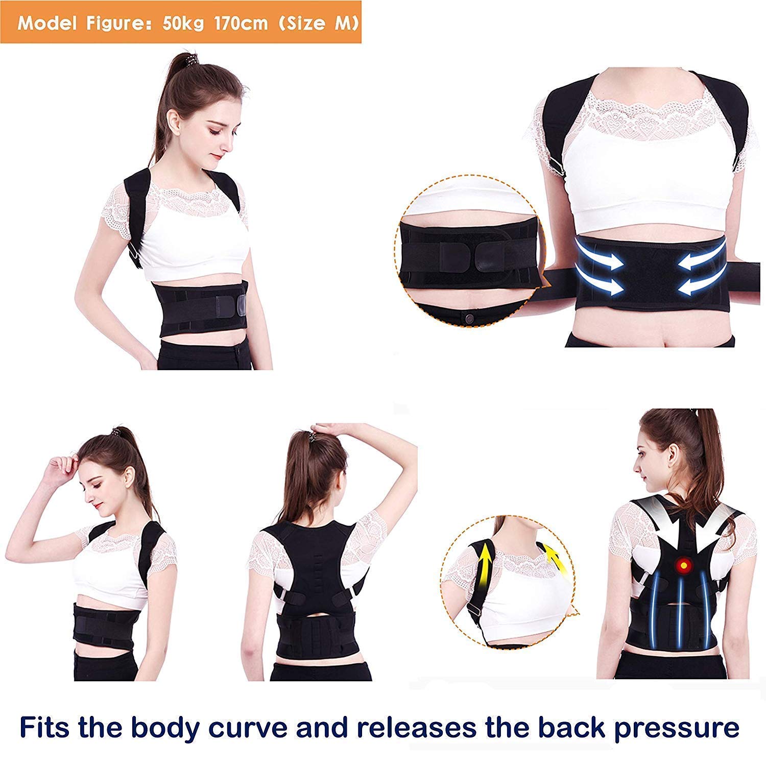 Back Brace by FITGAME – Lower Back Support Belt for Pain Relief | Sciatica, Herniated Disc and Scoliosis for Men and Women – Adjustable Straps and Removable Lumbar Pad (X-Large 37 - 42 inch)