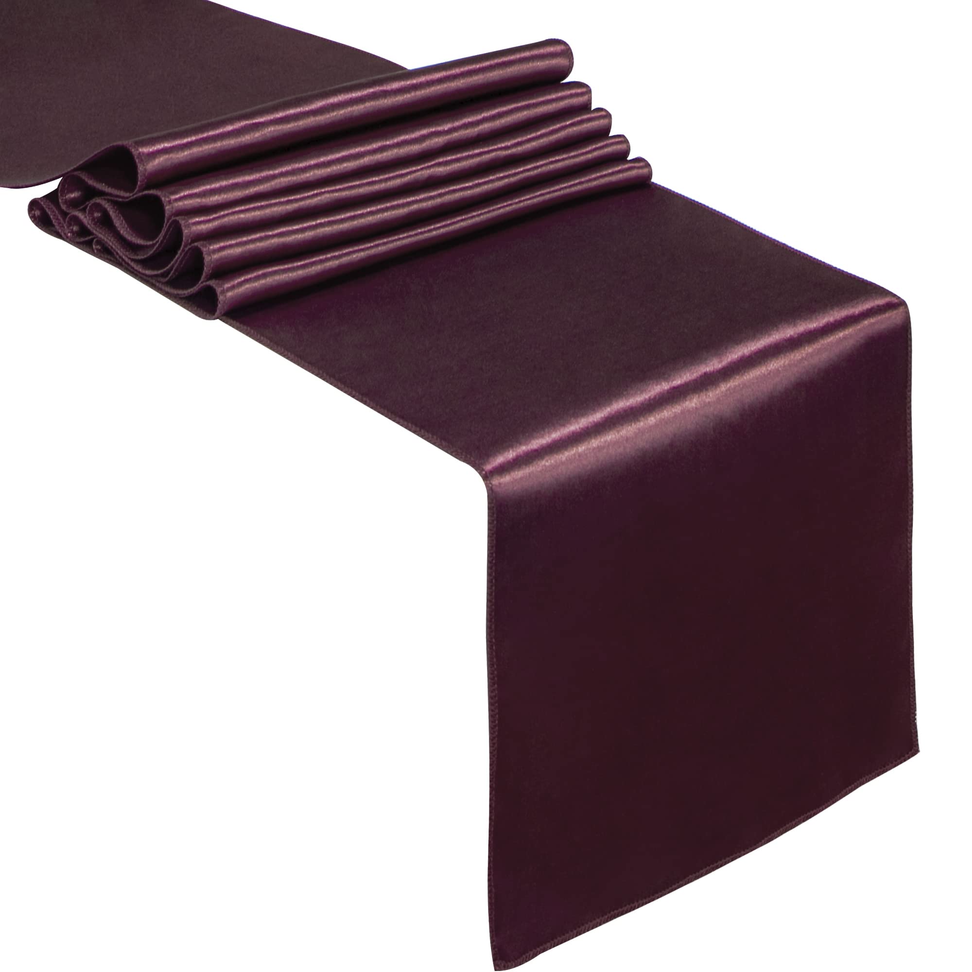 BETRIC Satin Table Runner 12 x 108 inch for Wedding, Birthday Parties, Banquets Decorations - 1 Pack,Gold